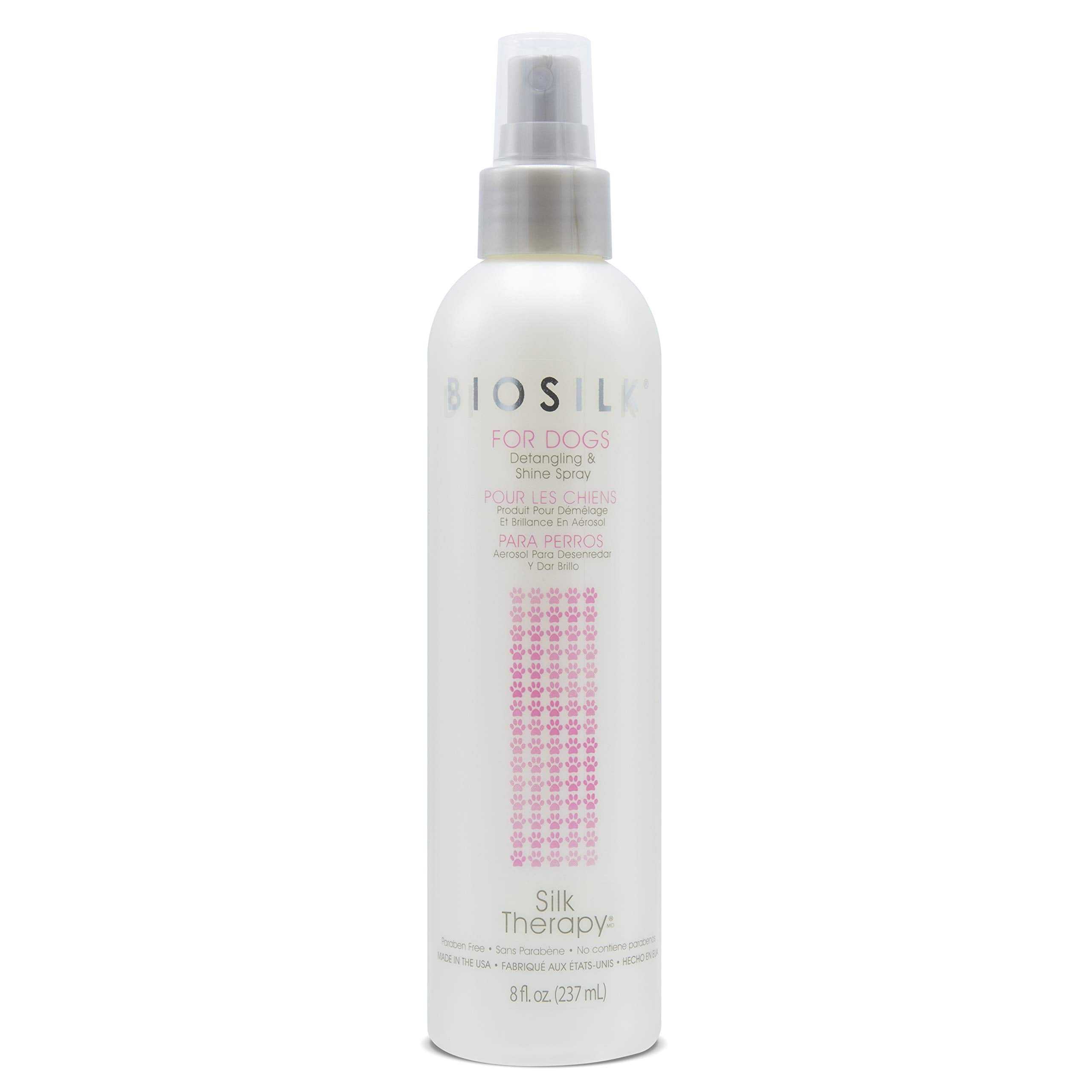 BioSilk for Dogs Silk Therapy Detangling Plus Shine Mist for Dogs ...