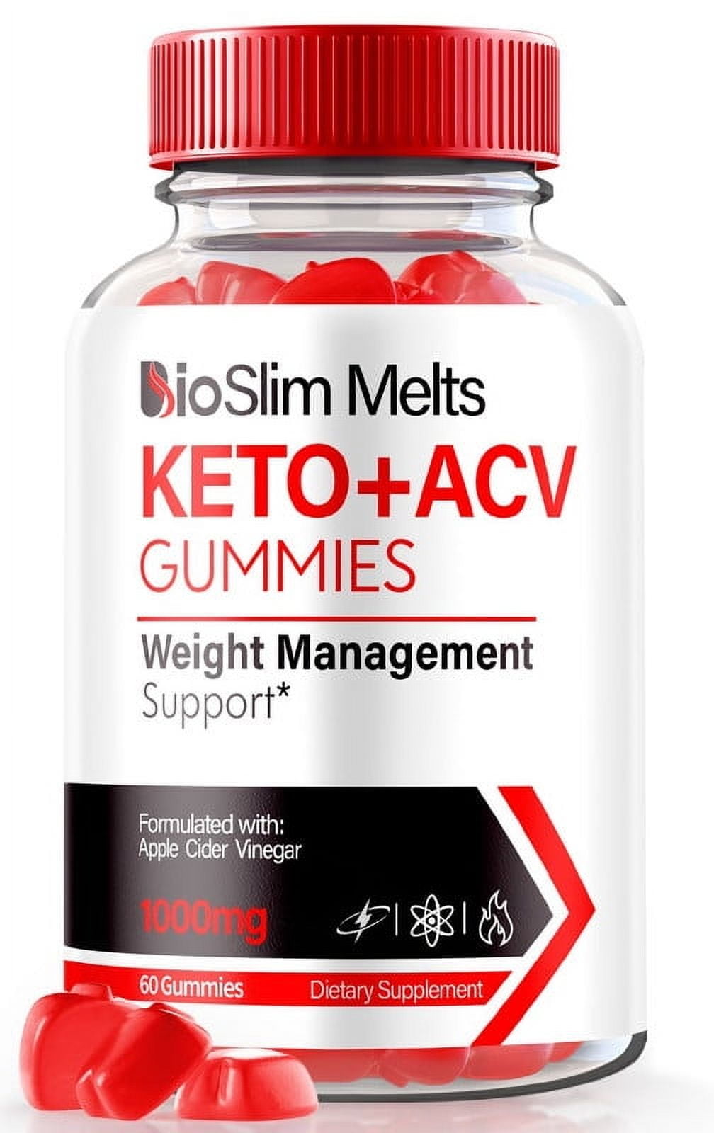 BioSlim Melts Keto ACV Gummies, Keto + ACV Gummies, Maximum Strength ...