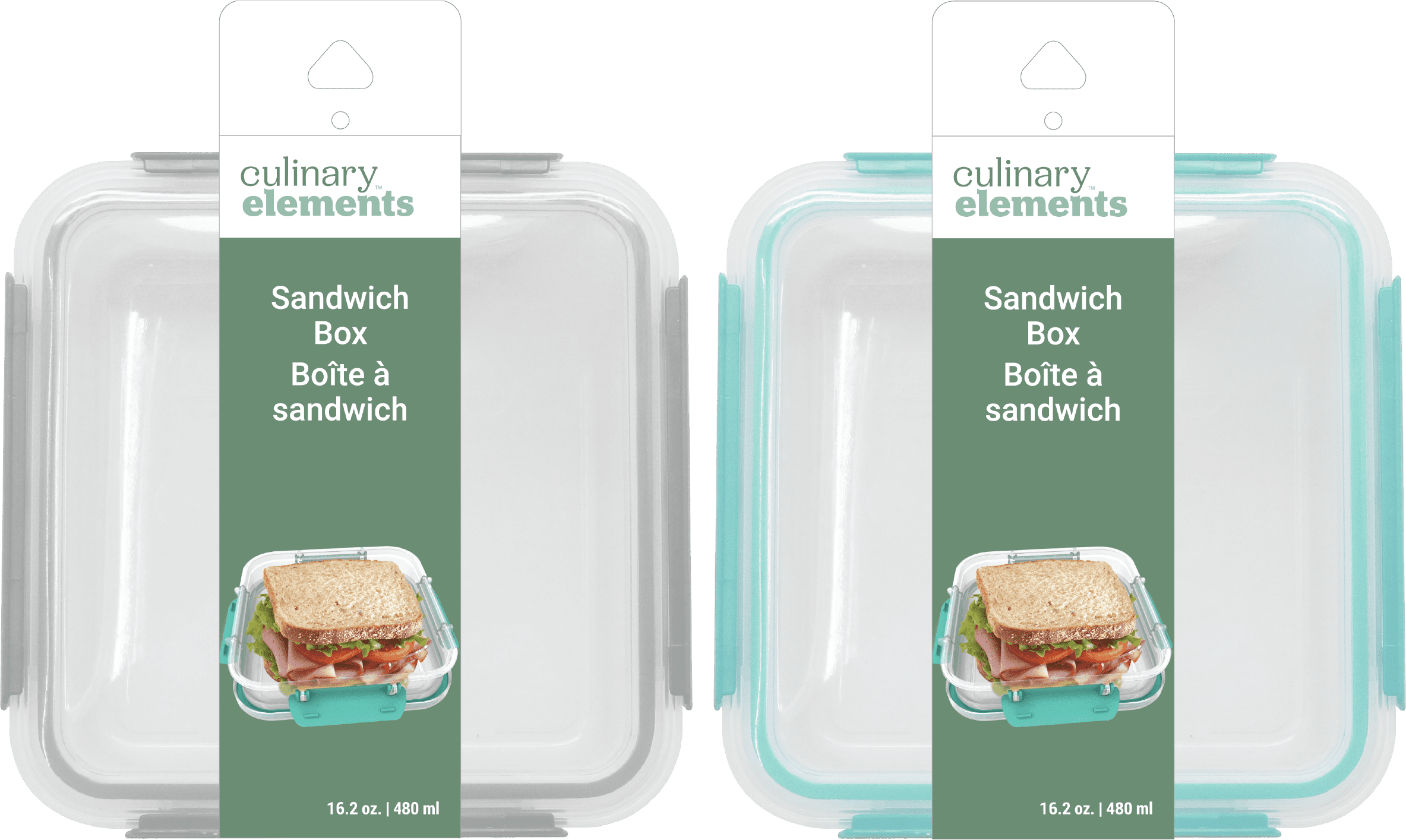 BioSmart BPA Free Plastic Sandwich Container: Reusable, Leak-Proof with ...