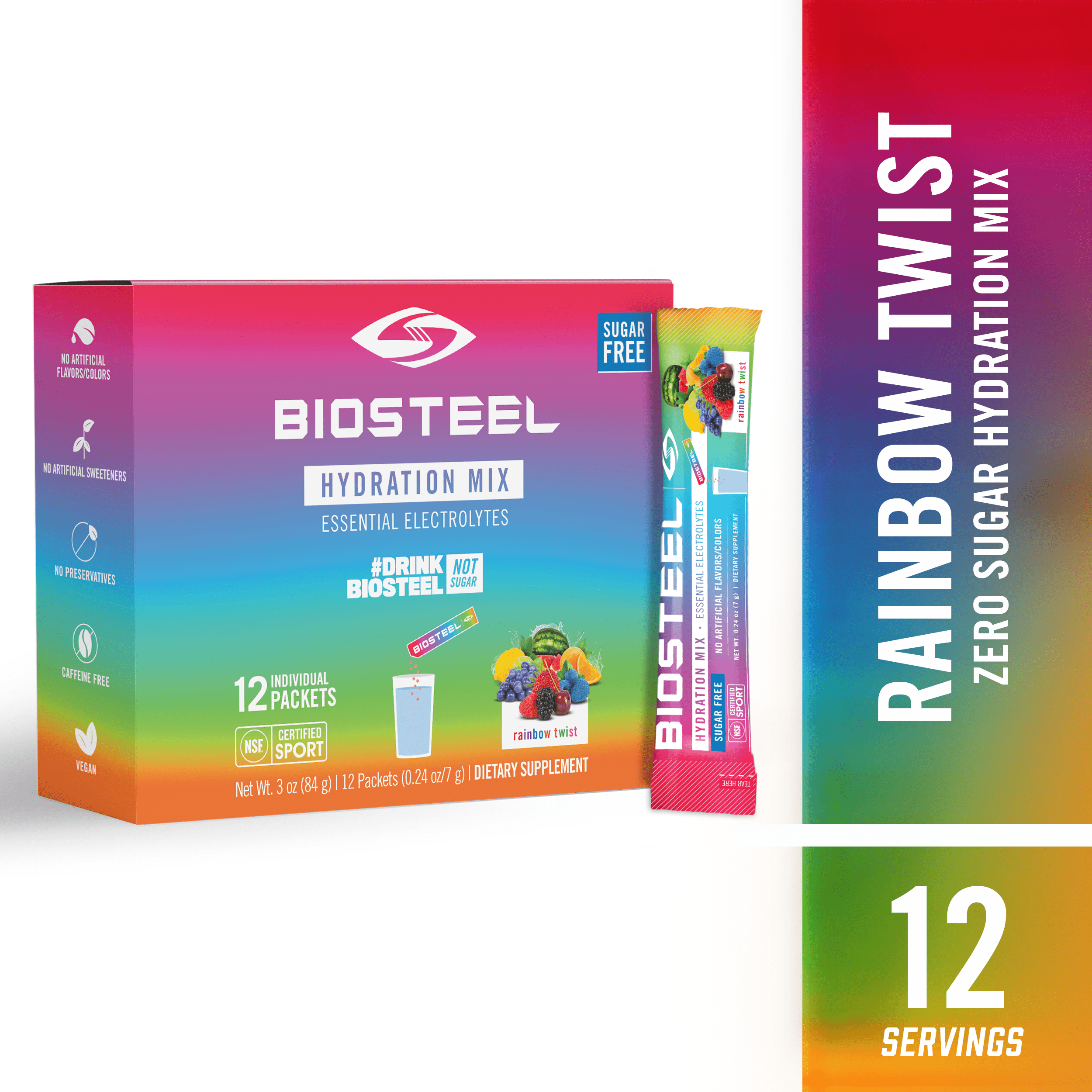 BioSteel Hydration Mix, Sugar-Free with Essential Electrolytes and B ...