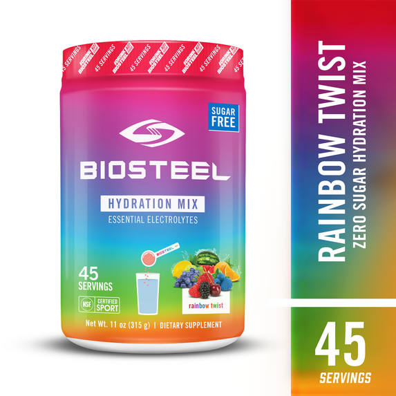 BioSteel Hydration Mix, Zero Sugar, 5 Electrolytes, Rainbow Twist, 45 ...
