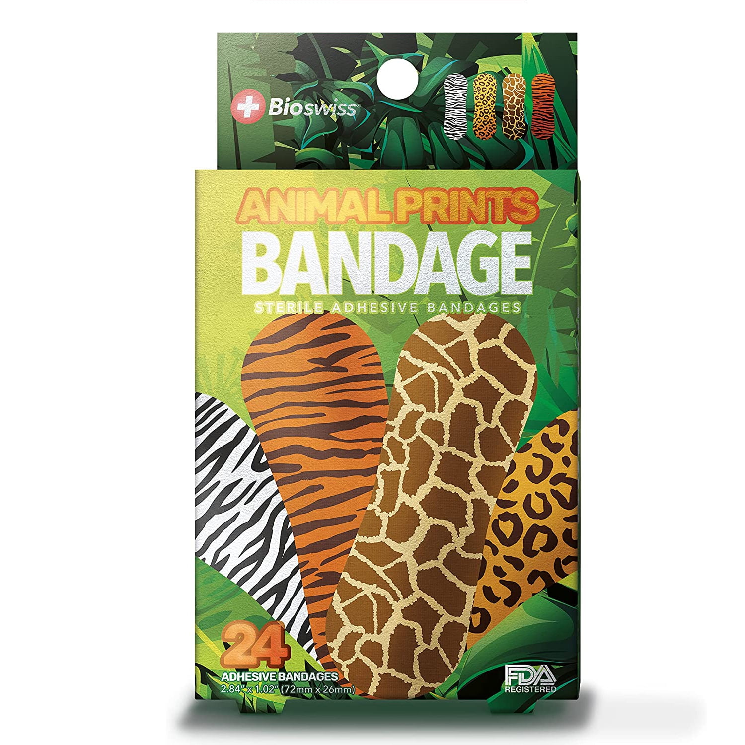 BioSwiss Bandages, Animal Prints Self Adhesive Bandage, Leopard, Zebra ...
