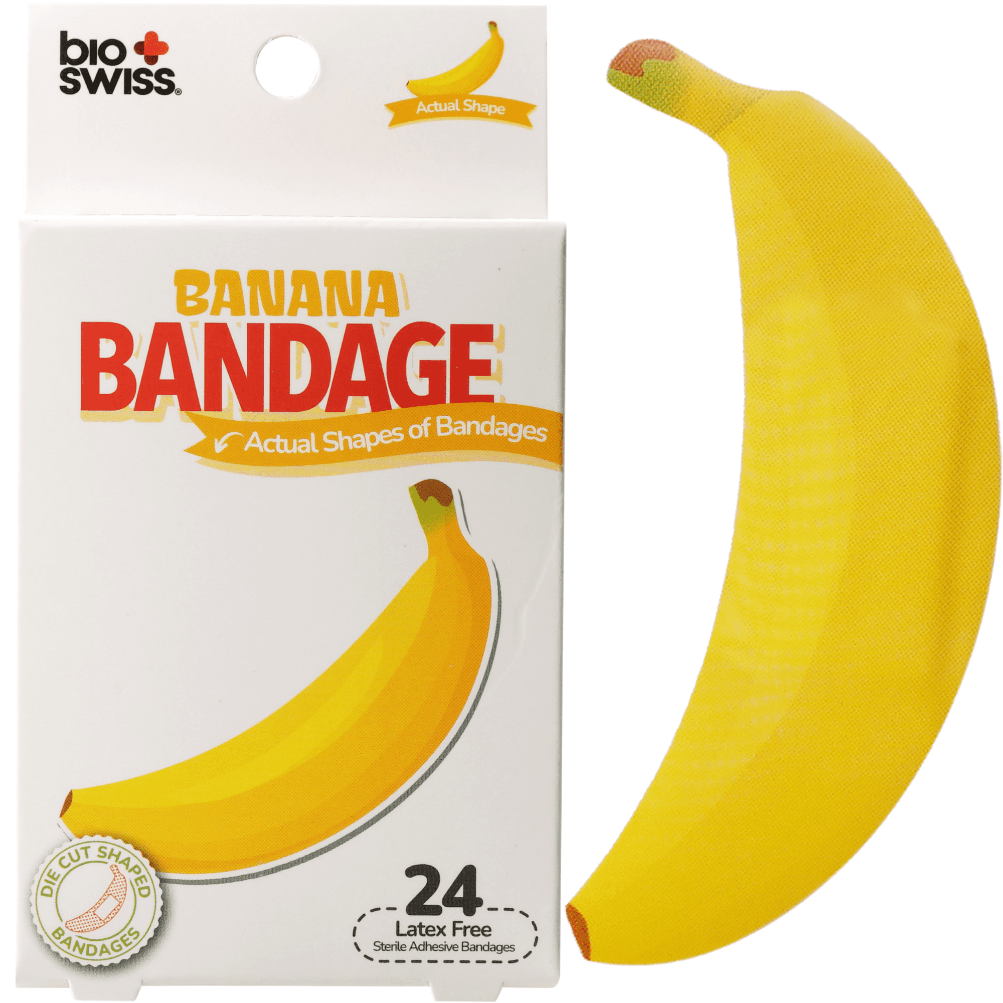 BioSwiss Bandages, Banana Shaped Self Adhesive Bandages, Latex Free ...