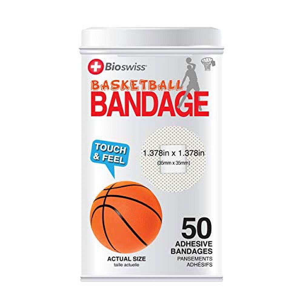 BioSwiss Bandages, Basketball Shaped Self Adhesive Bandage, Latex Free ...