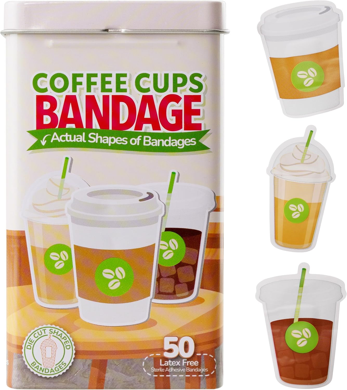 BioSwiss Bandages, Coffee Cup Shaped Self Adhesive Bandages, Latex Free ...