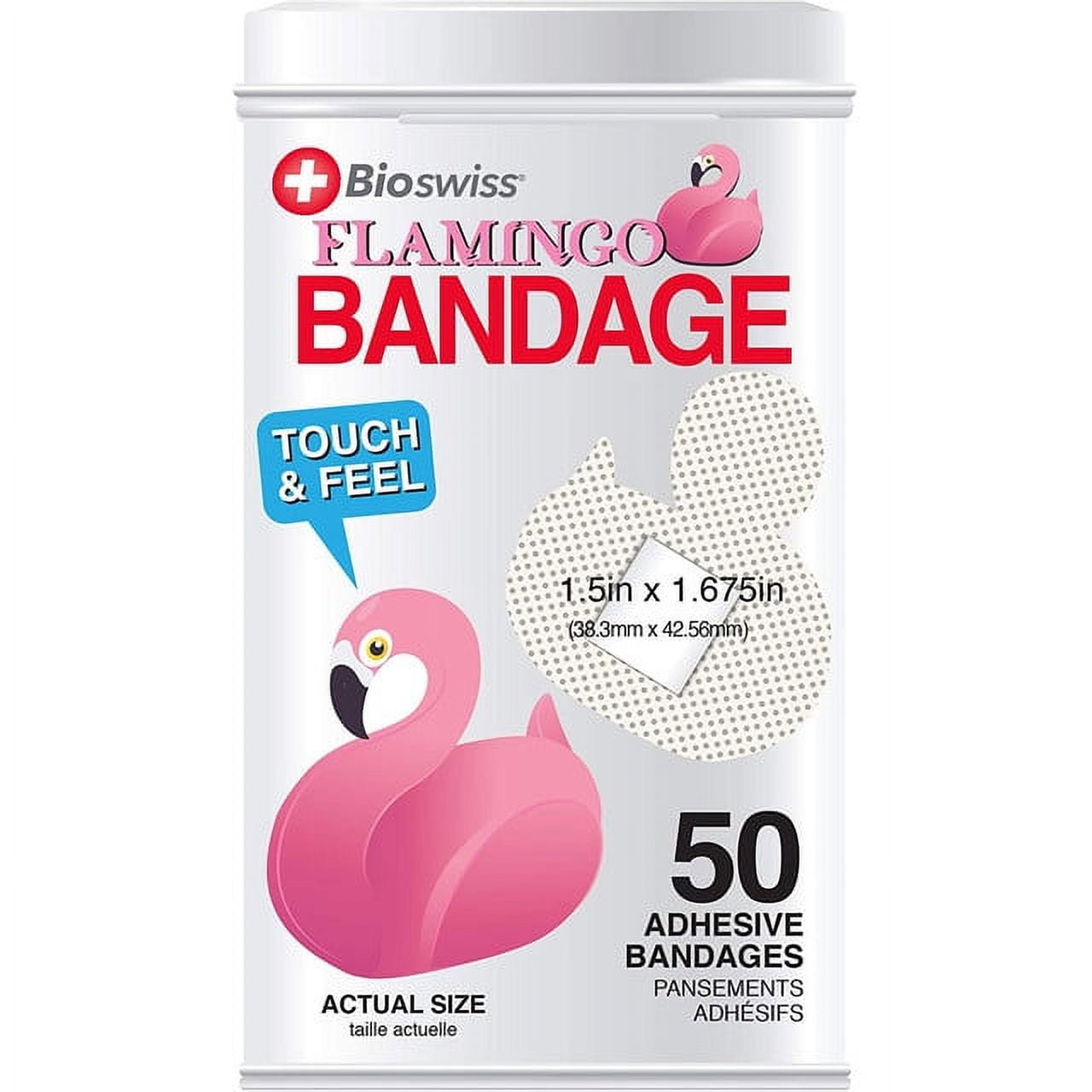 BioSwiss Bandages, Flamingo Shaped Self Adhesive Bandage, Latex Free ...