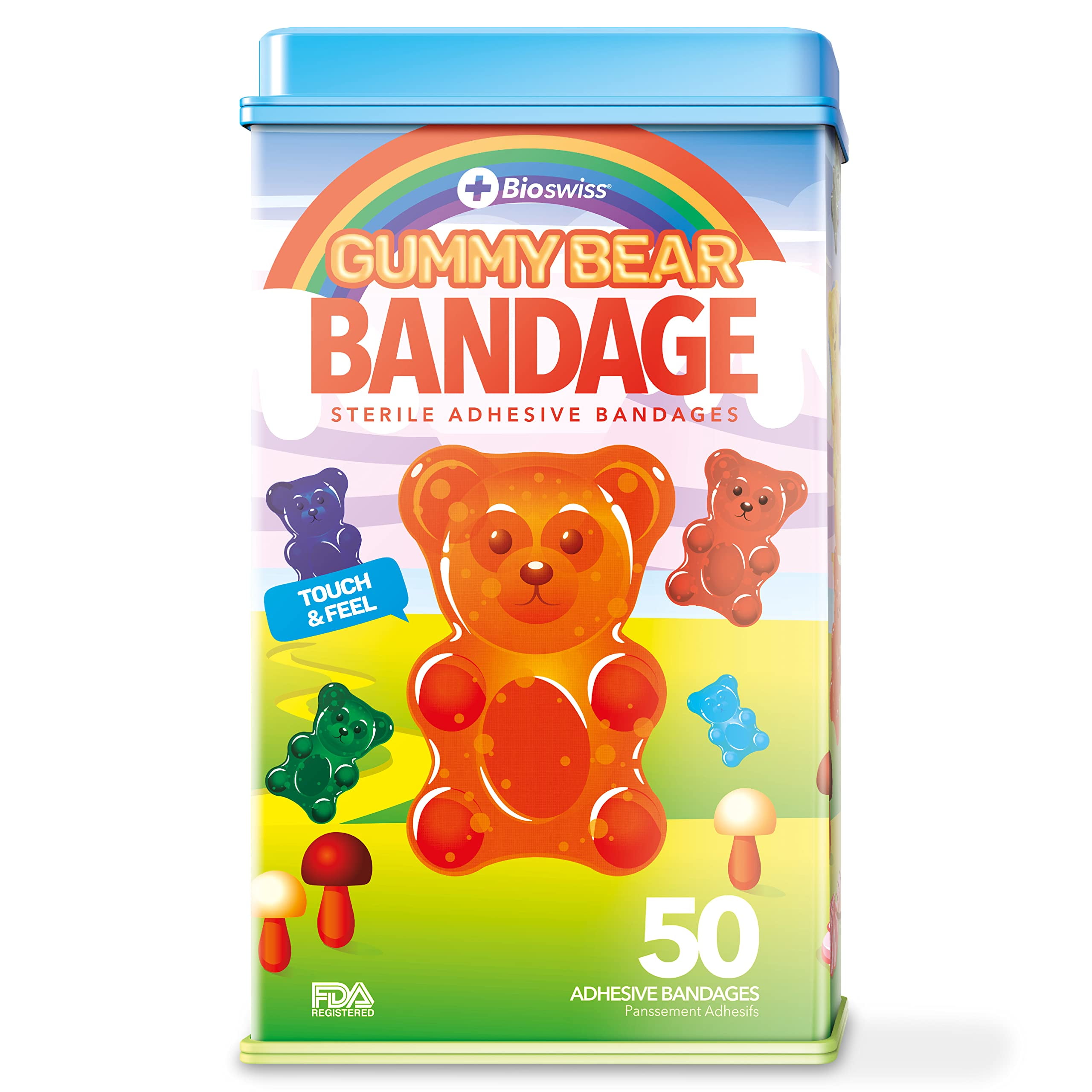 BioSwiss Bandages, Gummy Bear Shaped Self Adhesive Bandages, Latex Free ...