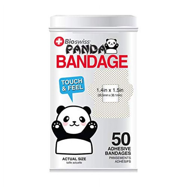 BioSwiss Bandages, Panda Shaped Self Adhesive Bandage, Latex Free ...