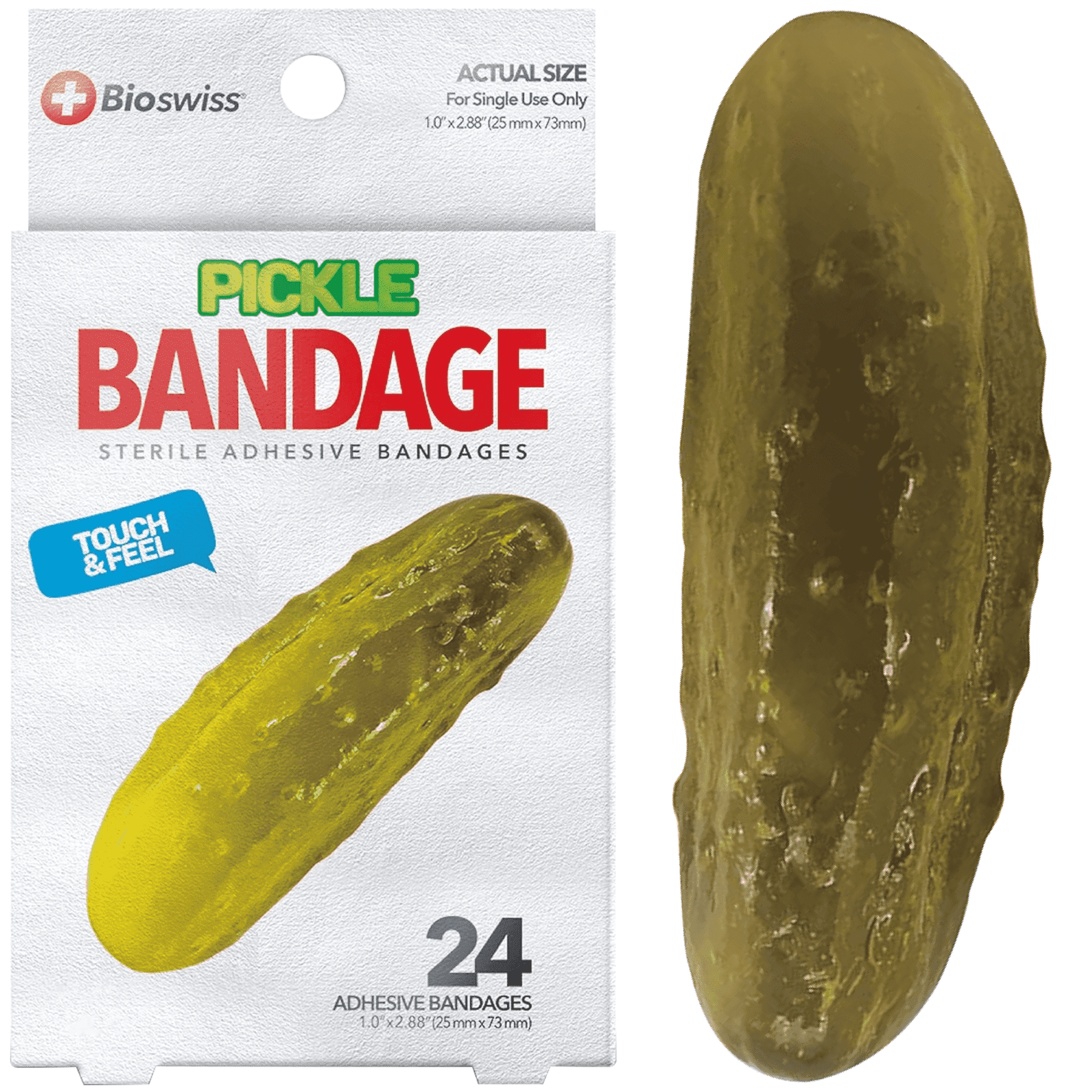 BioSwiss Bandages, Pickle Shaped Self Adhesive Bandages, Latex Free ...
