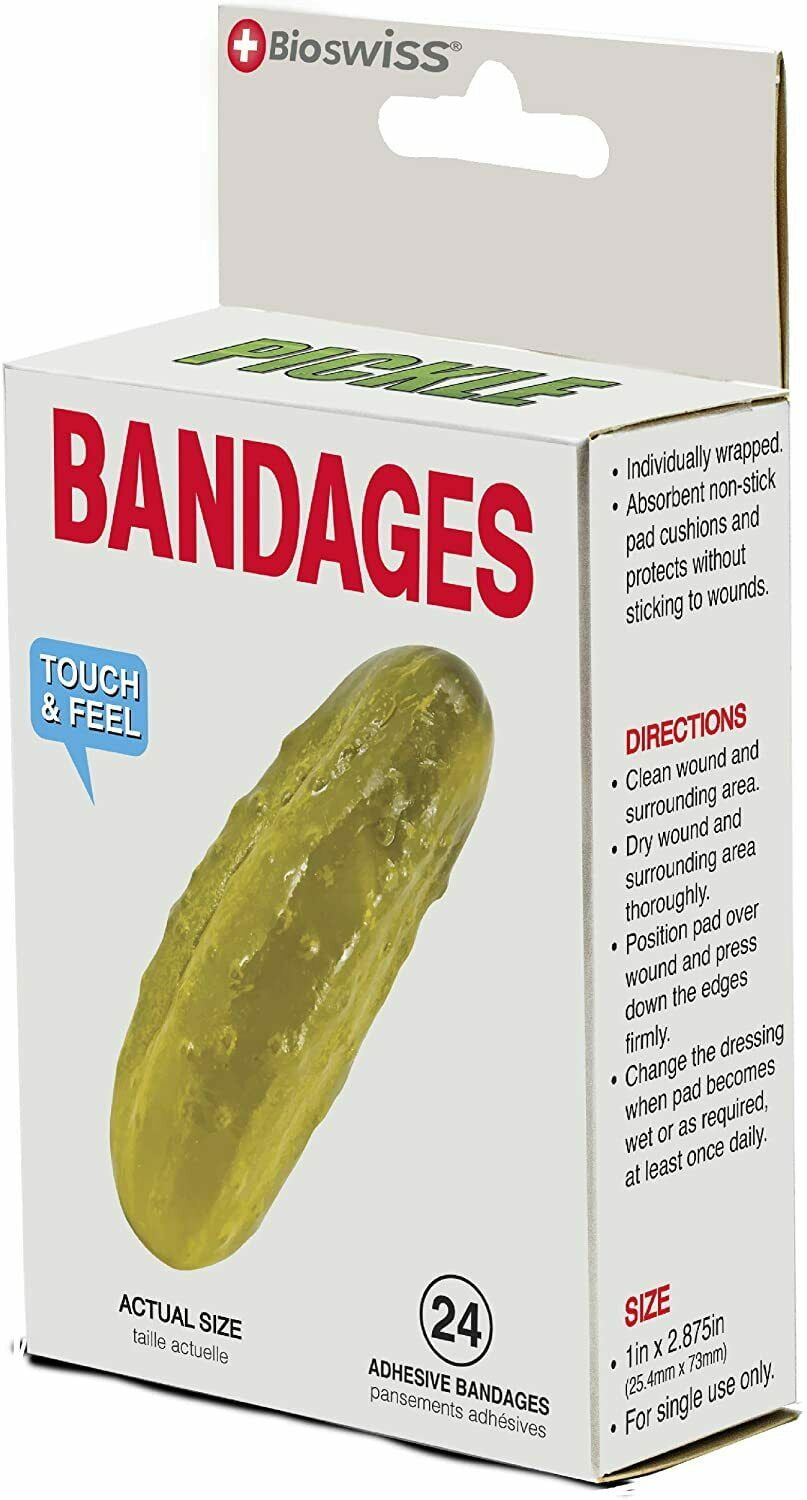 BioSwiss Bandages, Pickle Shaped Self Adhesive Bandages, Latex Free ...
