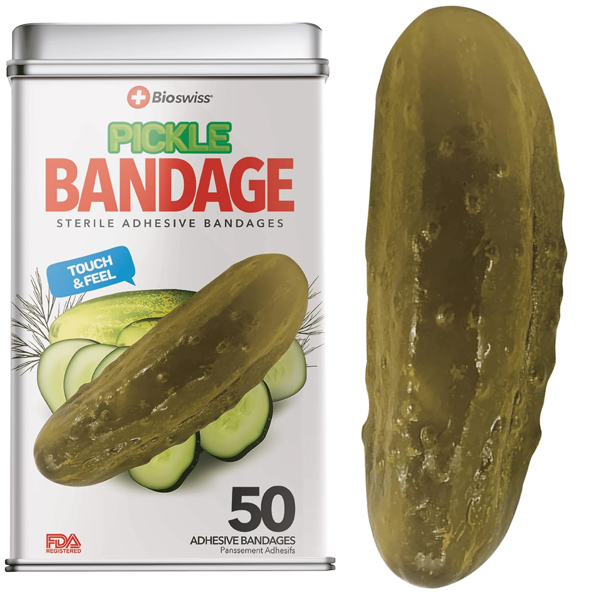 BioSwiss Bandages, Pickle Shaped Self Adhesive Bandages, Latex Free ...