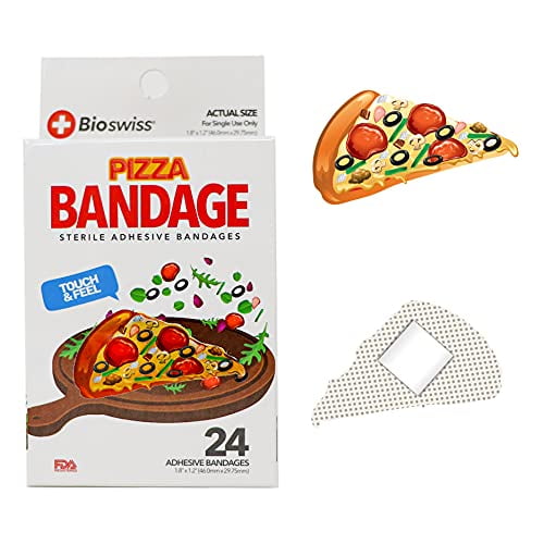 BioSwiss Bandages, Pizza Shaped Self Adhesive Bandages, Latex Free ...