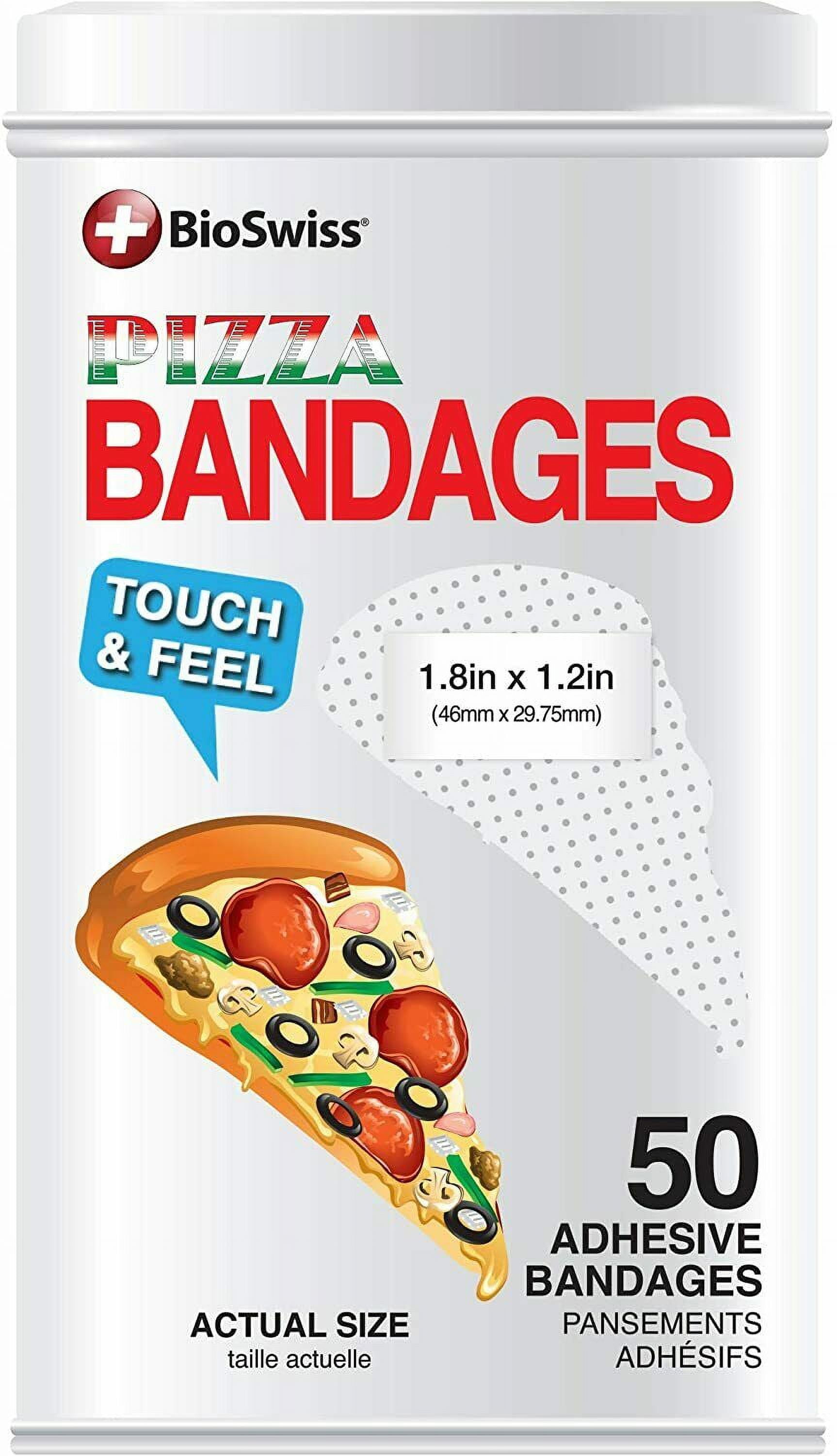 BioSwiss Bandages, Pizza Shaped Self Adhesive Bandages, Latex Free ...