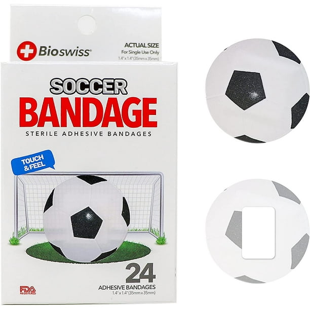 BioSwiss Bandages, Soccer Ball Shaped Self Adhesive Bandage, Latex Free ...