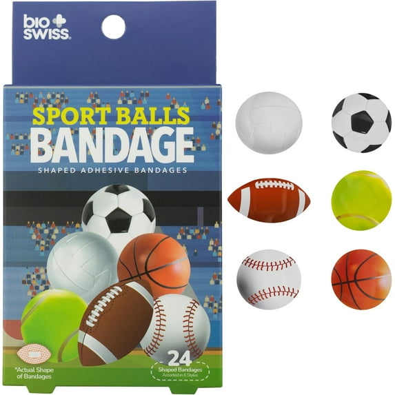 BioSwiss Bandages, Sports Balls Shaped Self Adhesive Bandage, Latex ...