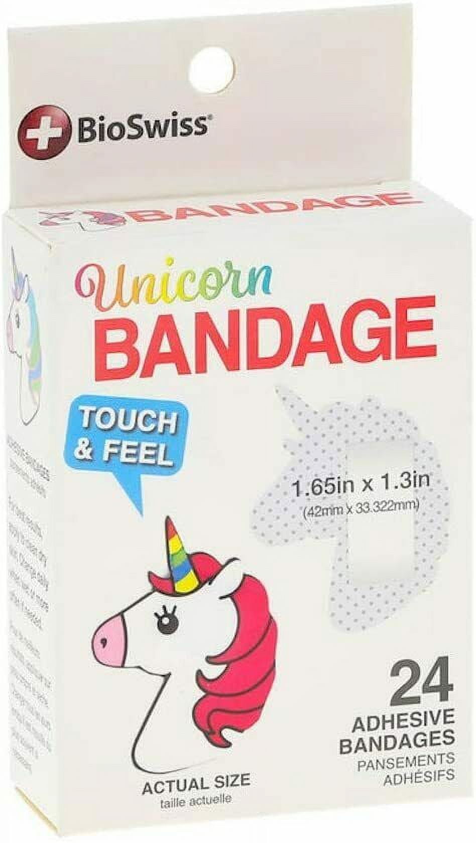 BioSwiss Bandages, Unicorn Shaped Self Adhesive Bandage, Latex Free ...
