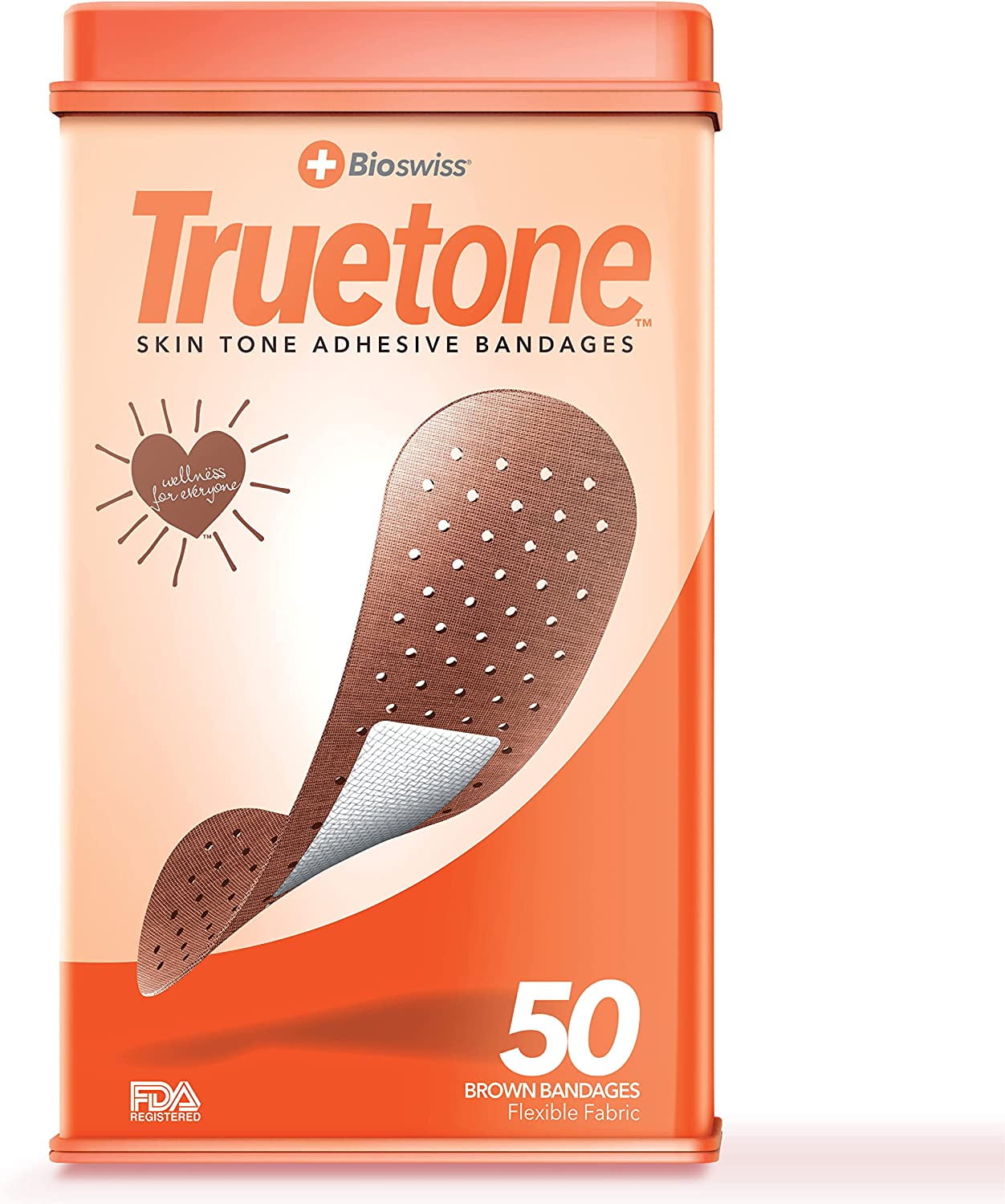 BioSwiss Truetone Brown Skin Tone Bandages, Brown Skin Care Covers for ...