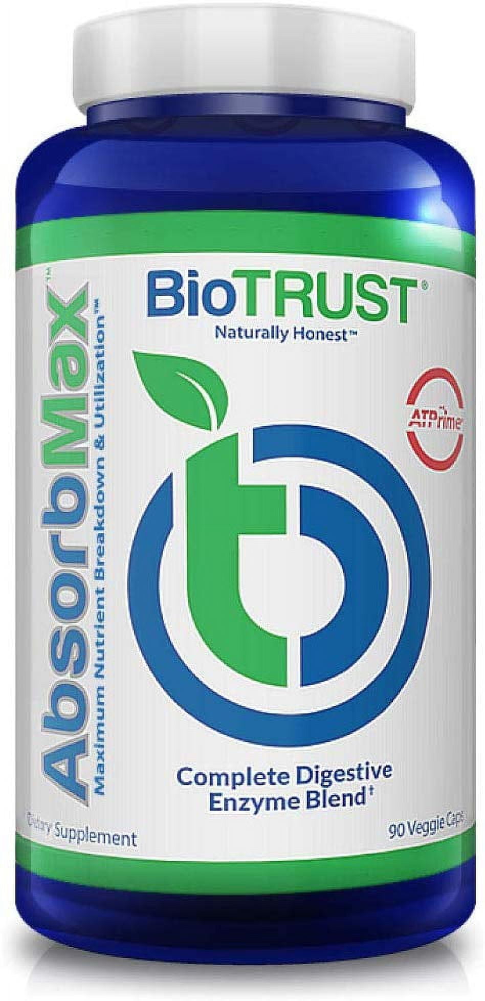 BioTRUST AbsorbMax Complete Digestive Enzyme Blend | Gluten Free, Non ...