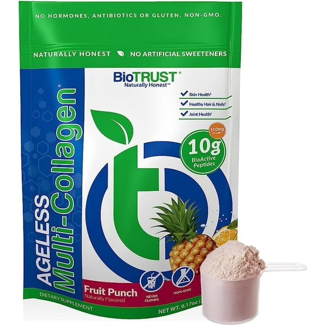 BioTrust Ageless Multi Collagen Peptides Powder – 5 Types (I, II, III ...