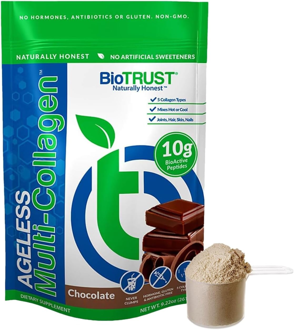 BioTRUST Ageless Multi Collagen Powder, 5 Collagen Types, Hydrolyzed ...