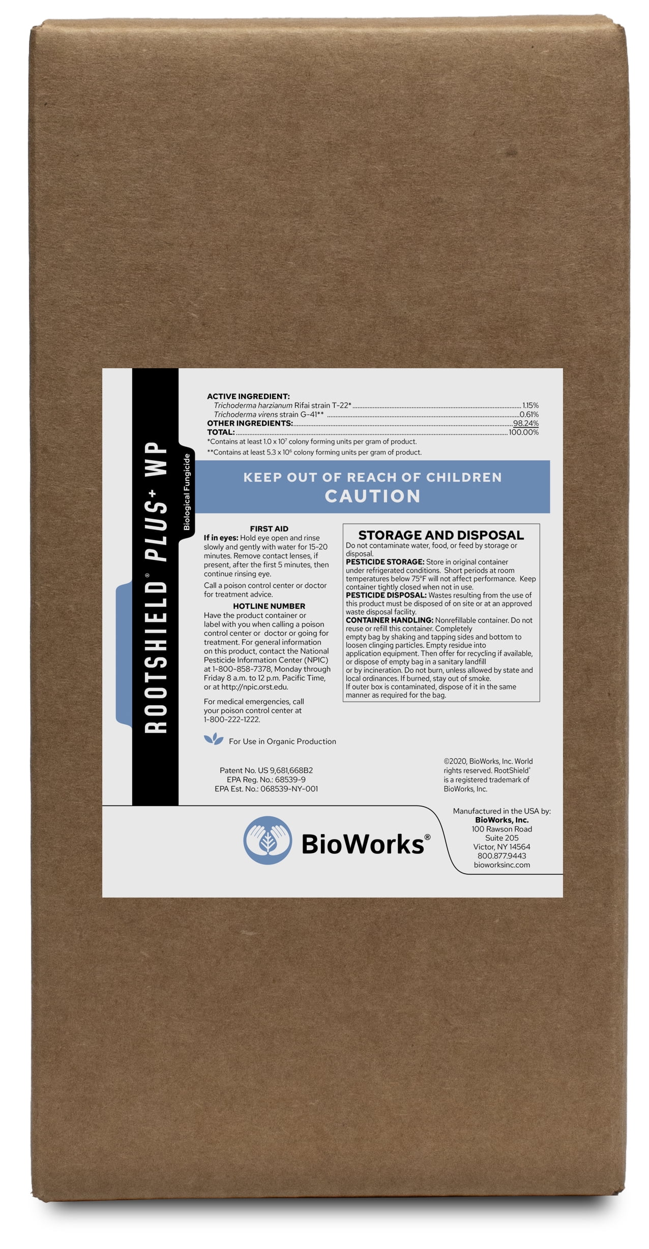 BioWorks Rootshield Plus WP, Trichoderma harzianum T-22 & Trichoderma ...