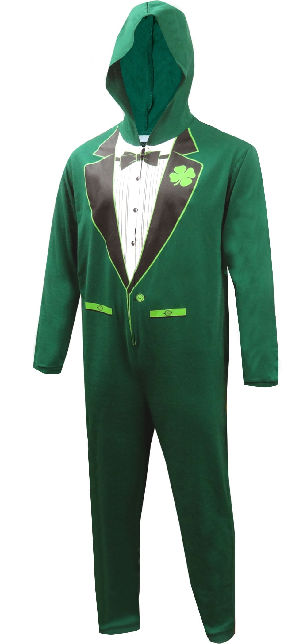 BioWorld Merchandising Mens Luck of the Irish Green Tuxedo One Piece ...