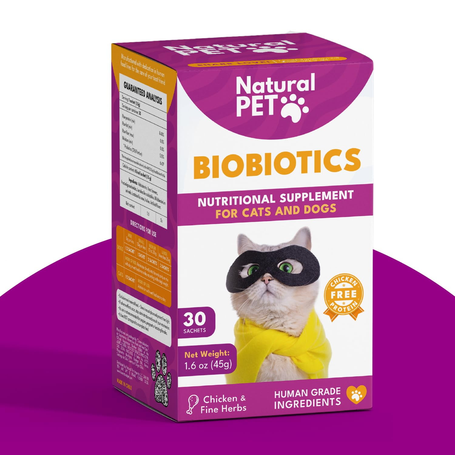 Biobiotics Digestive Support Supplement for Cats & Dogs - Chicken ...