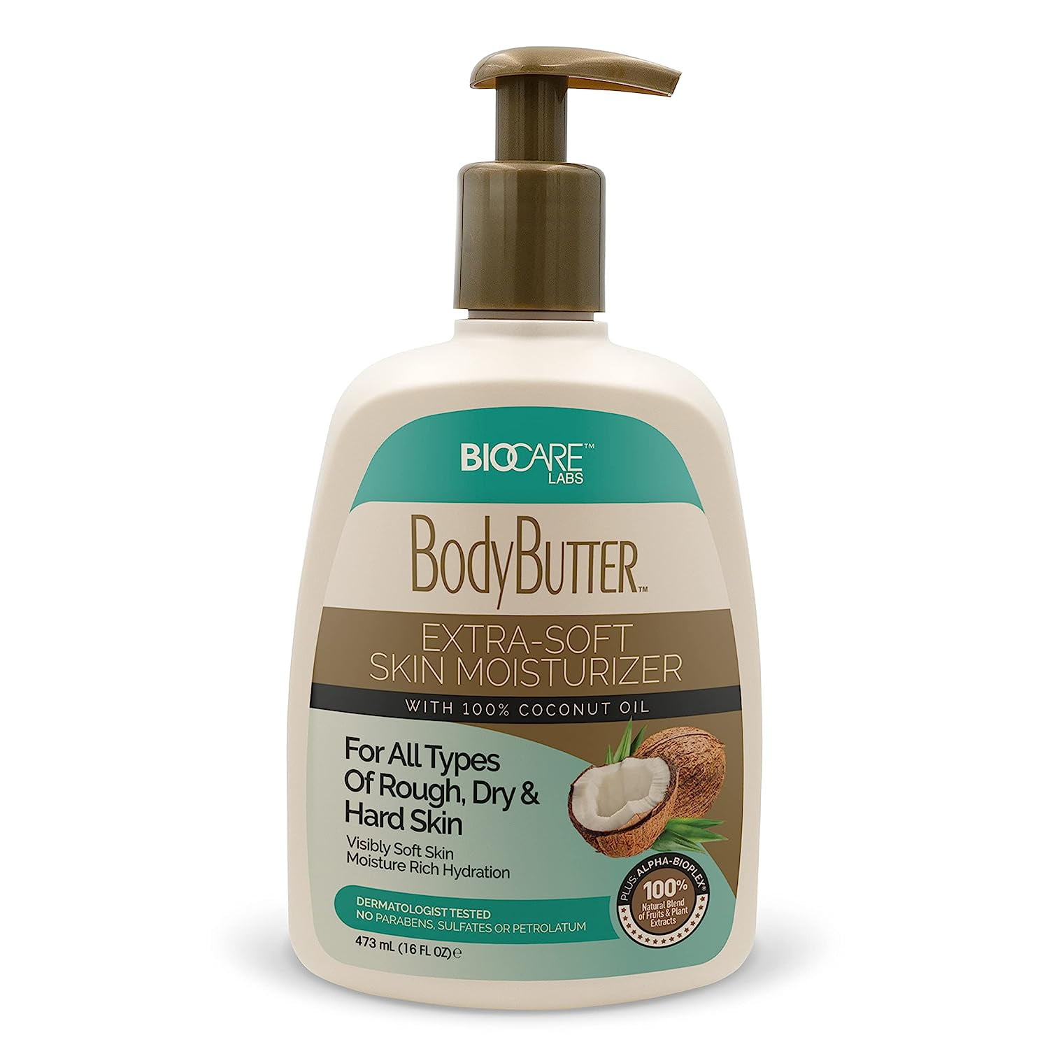 Biocare Labs Moisturizing Body Butter Body Cream with Coconut Oil ...