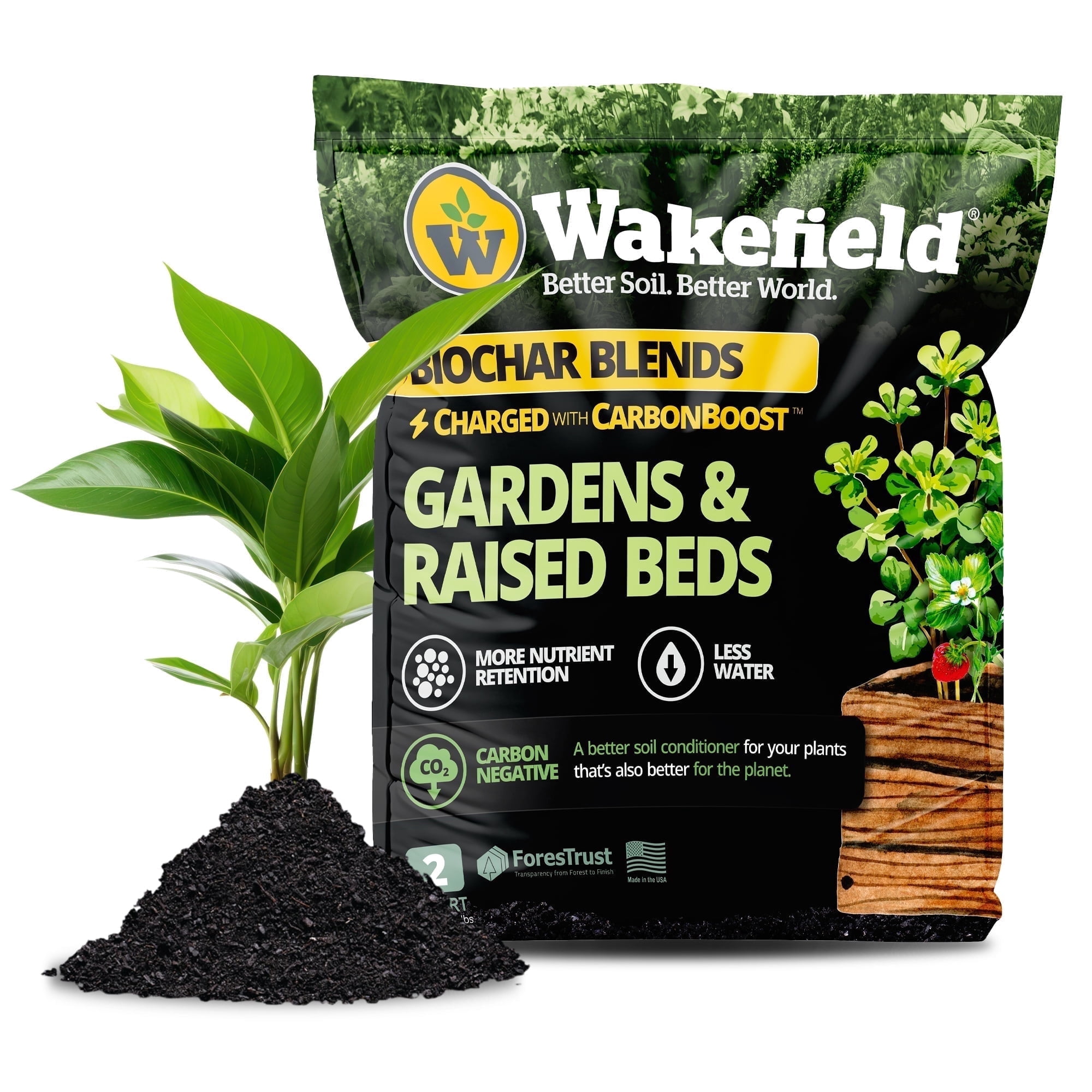 Wakefield Biochar Blend, CarbonBoost™, Worm Compost, Microbial ...