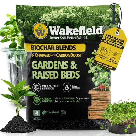 Biochar Blend with CarbonBoost™ for Gardens & Raised Beds - Walmart.com