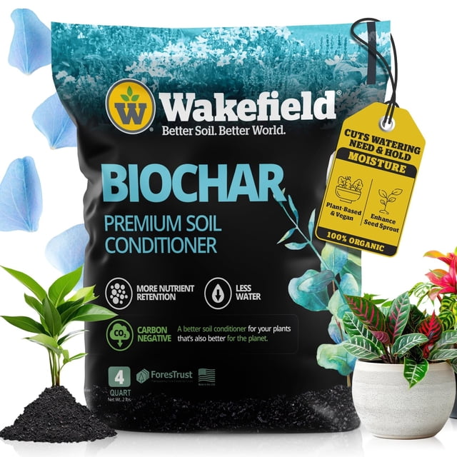 Biochar Premium Soil Conditioner - Wakefield BioChar - 4 qt - Walmart ...