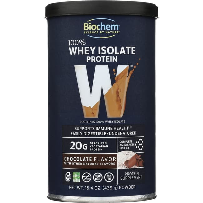 Biochem 100% Whey Protein, Chocolate Flavor 20g, 15.4oz, Certified ...