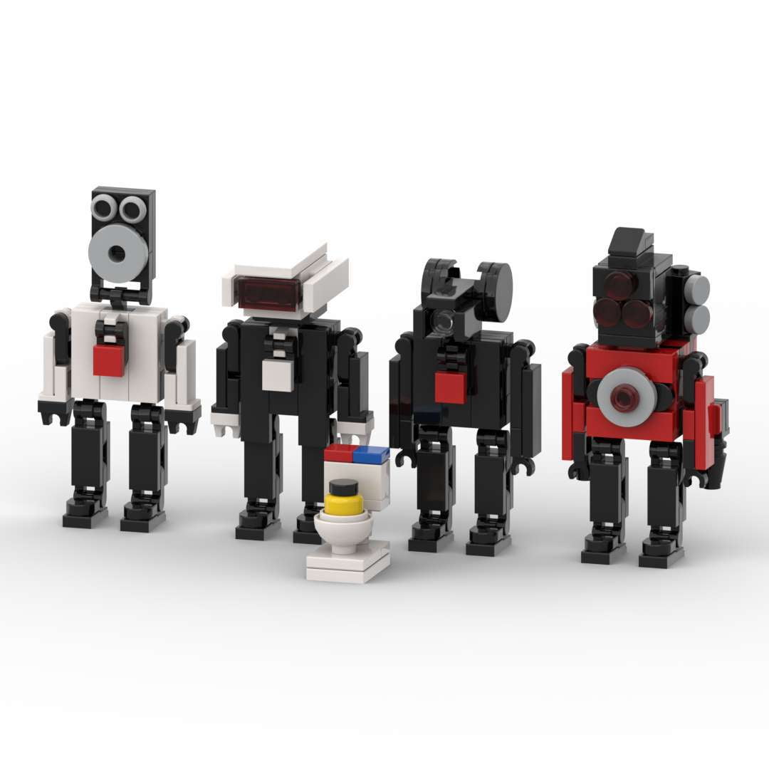 Biochemical Monitor Building Blocks Set,Toilet Closestool Man Toy ...