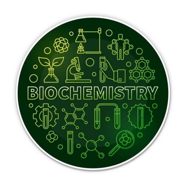 Biochemistry - 3" Vinyl Sticker - For Car Laptop I-Pad Phone Helmet ...