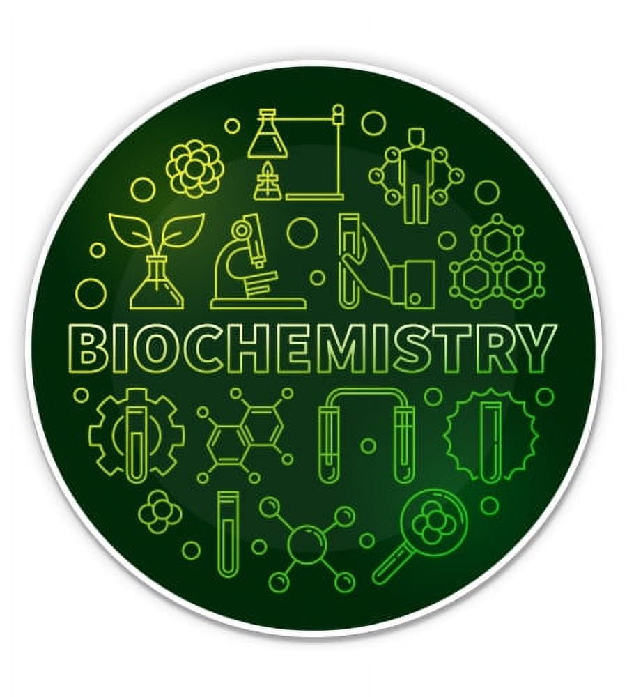 Biochemistry - 5" Vinyl Sticker - For Car Laptop I-Pad - Waterproof ...