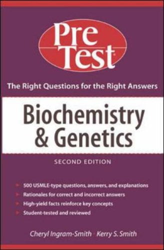Pre-Owned Biochemistry and Genetics: Pretest Self-Assessment and Review ...