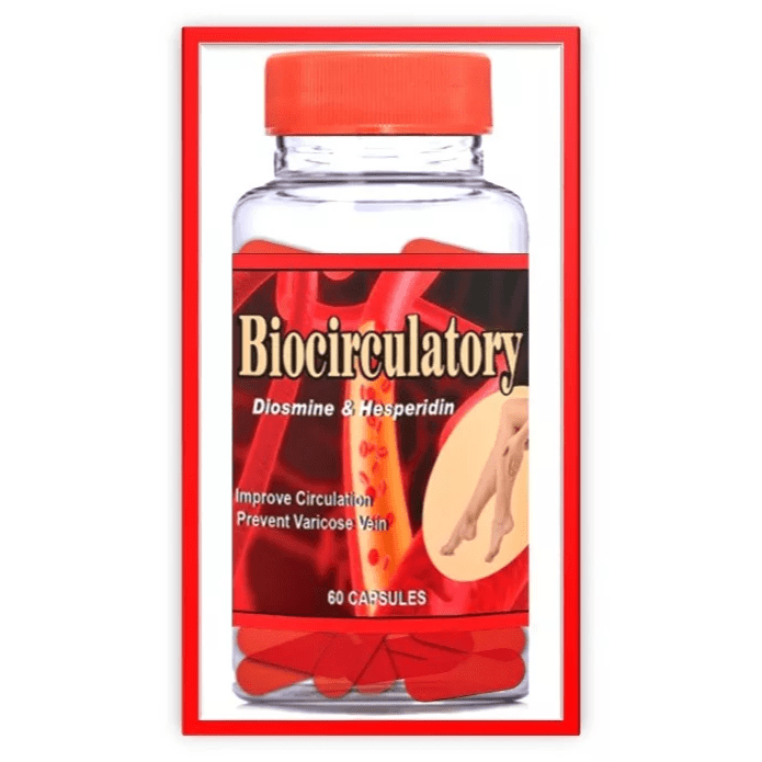 Biocirculatory Varicose Vein Support Leg Circulation Supplement 60 Caps ...