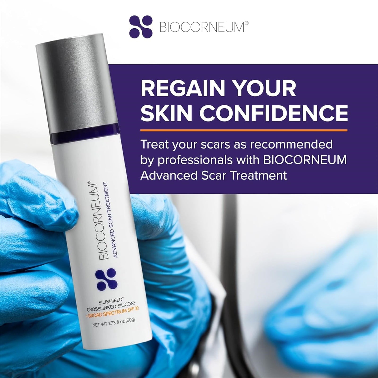 Biocorneum Advanced Scar Treatment,with Silishield & SPF 30,Fast-Drying ...