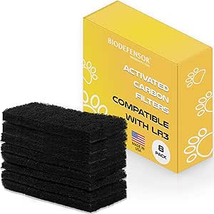 Biodefensor 8 Pack True Carbon Filters Compatible with Litter-Robot 3 ...
