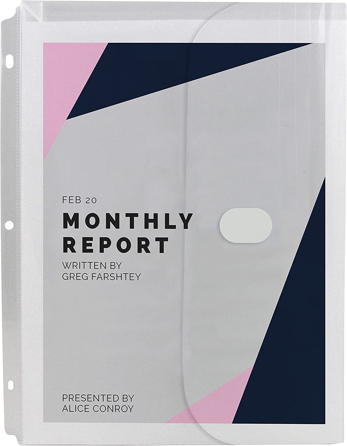 Biodegradable Acid-Free Poly Binder Pocket with 1-Inch Gusset, Side ...