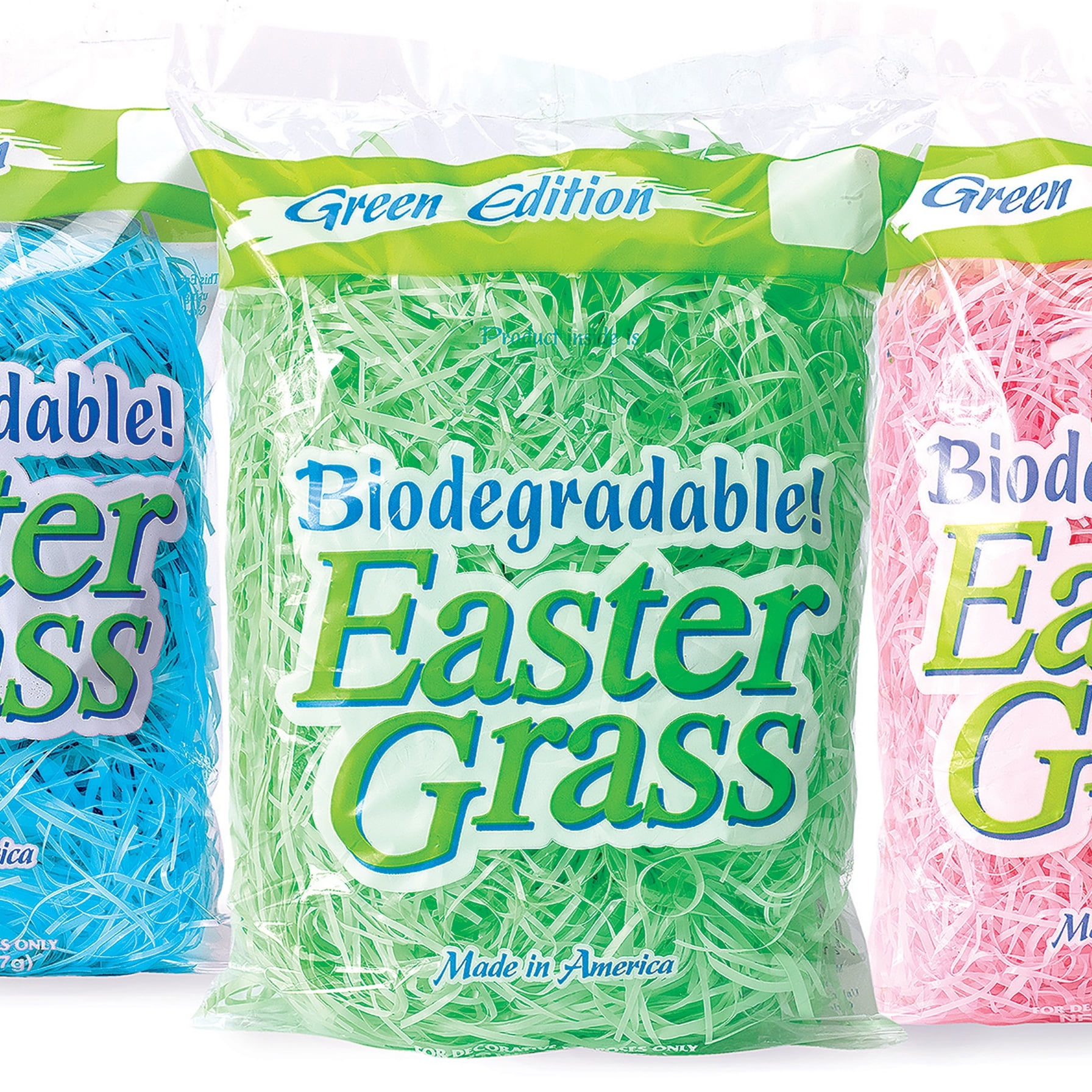 Eco-Friendly Biodegradable Green Pastel Easter Grass Shred Filler Bag ...
