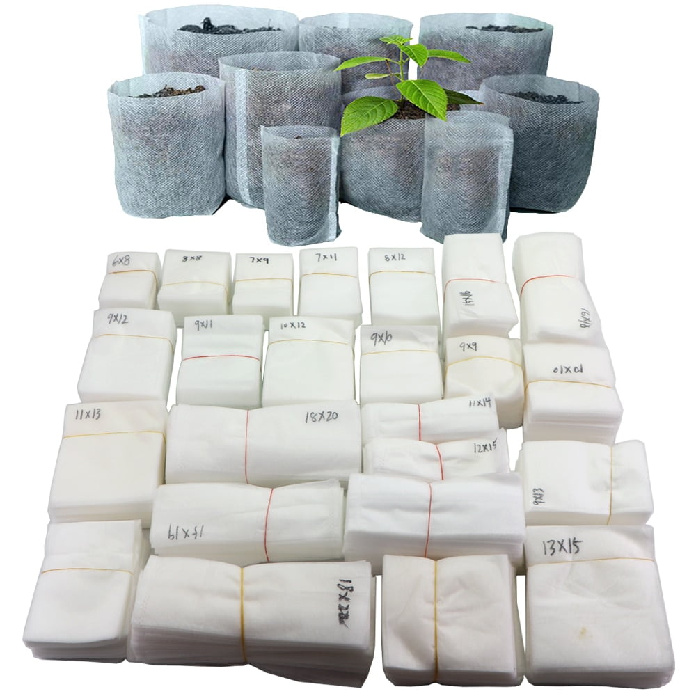 Biodegradable Nonwoven Fabric Nursery Plant Grow Bags Seedling Growing ...