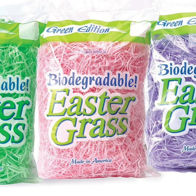Biodegradable Pastel Color Spring Easter Grass Plastic Gift Basket Fill ...