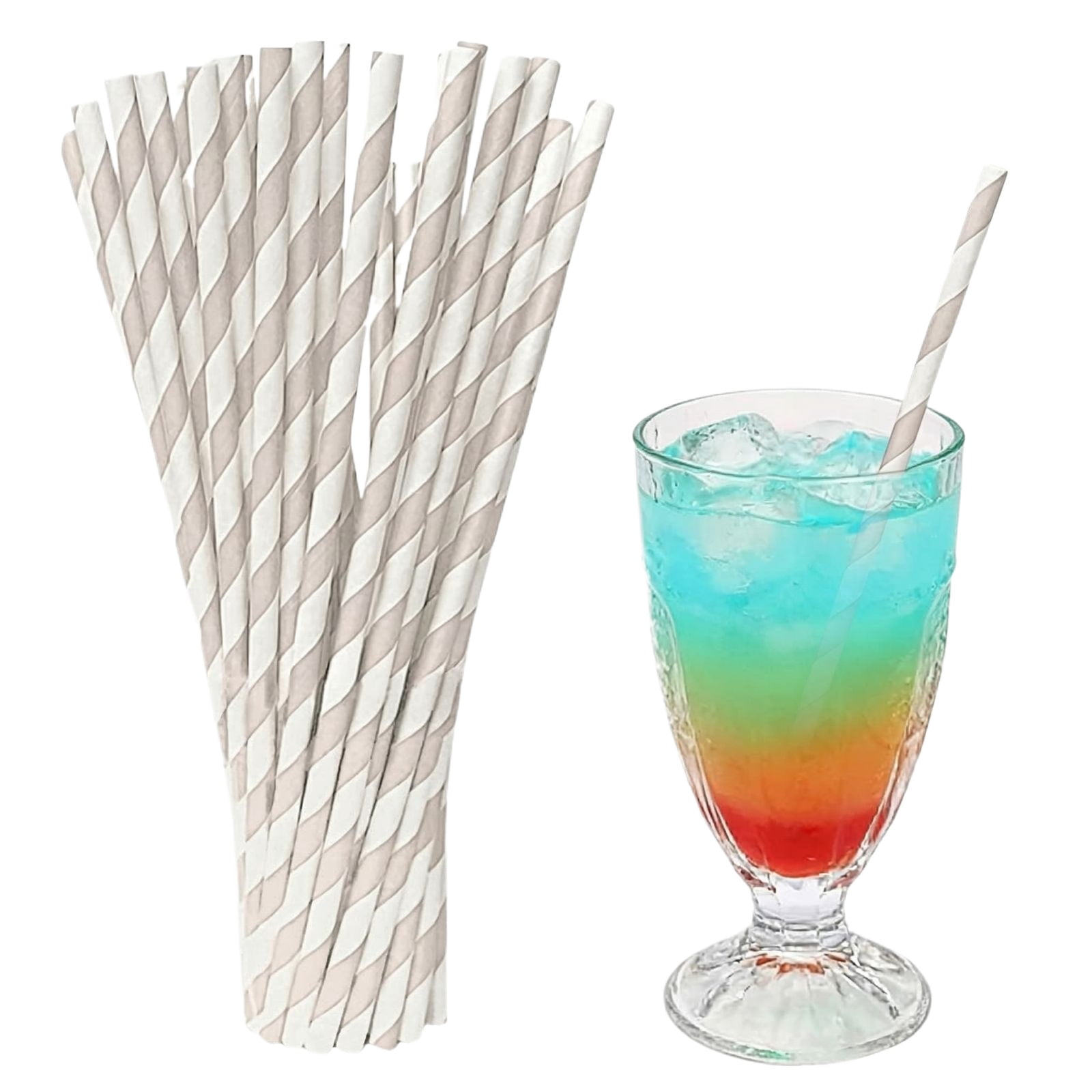 Biodegradable Straws, Compostable Straws, Disposable Straws, 7.75 in ...