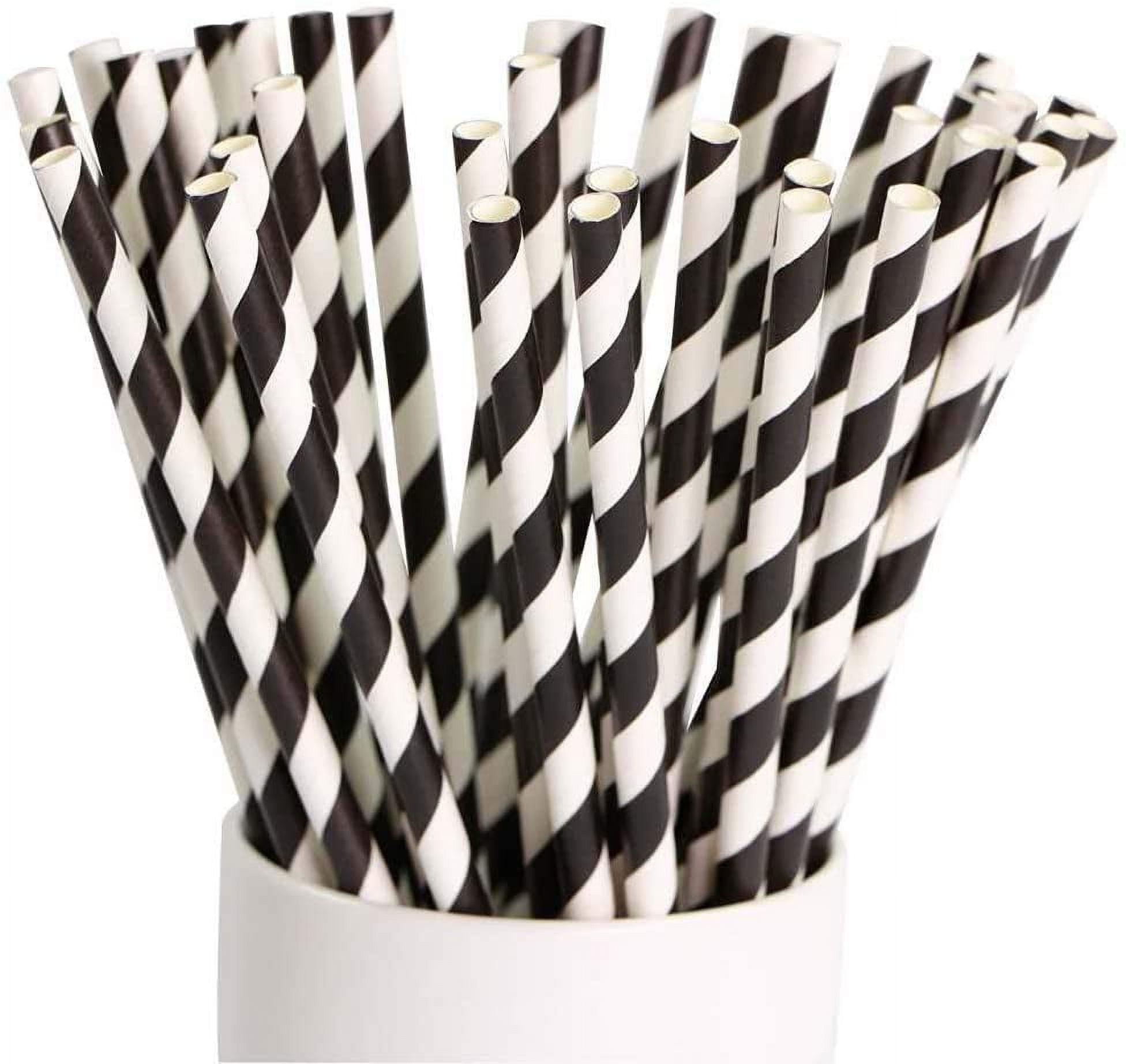 Biodegradable Striped Paper Straws,Paper Drinking Straws for Party ...