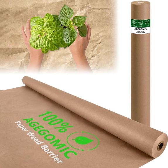 Biodegradable Weed Barrier, Heavy Duty Garden Paper Biodegradable ...