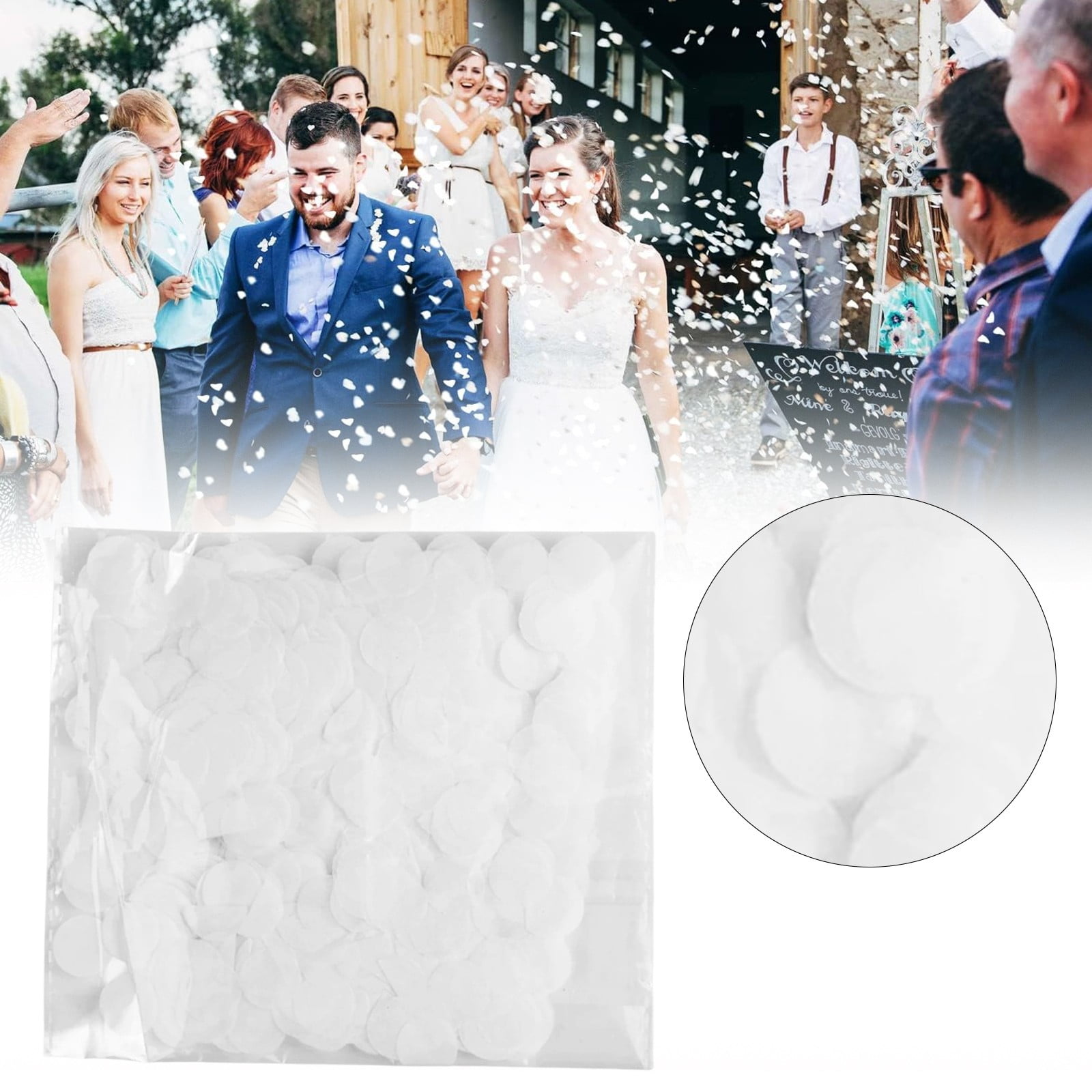 Biodegradable White Paper Confetti, Eco-Friendly Wedding Confetti ...