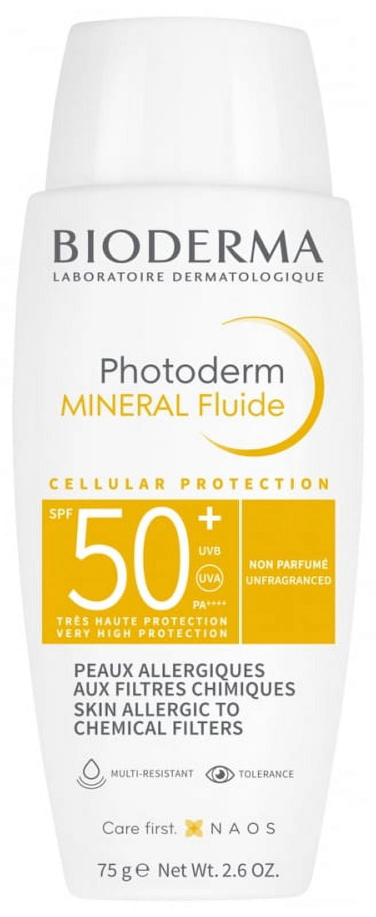 Bioderma Photoderm Mineral Fluid Solar Sunscreen Sunblock SPF 50+ 75 Gr ...