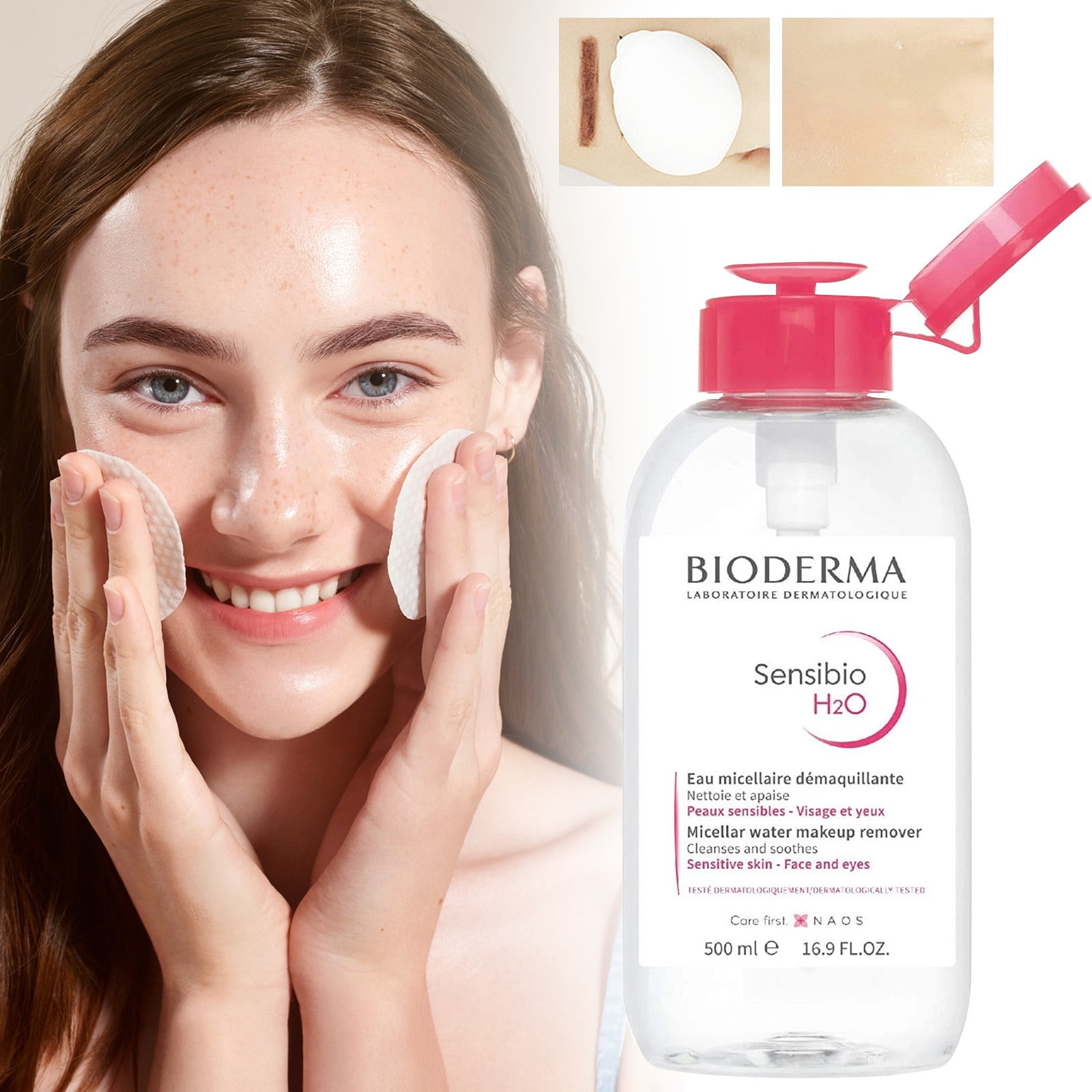 Bioderma Sensibio Micellar Water - Sensitive Skin Cleanser, Fragrance-Free, Makeup Remover ...