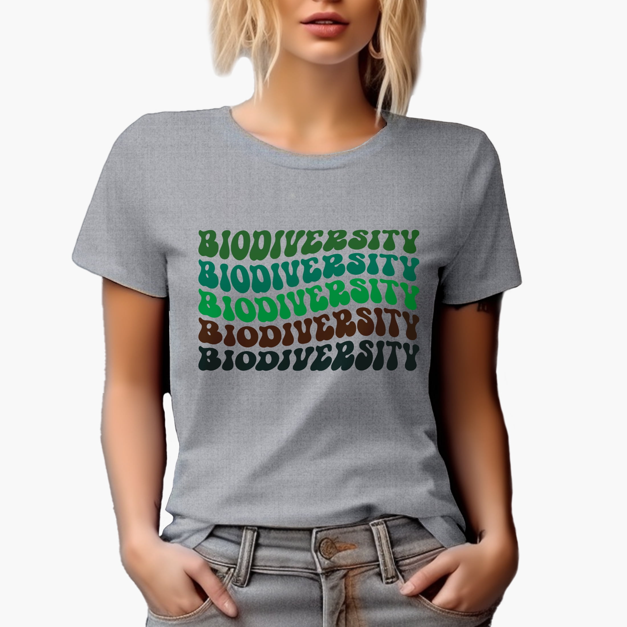 Biodiversity, Biology or Science Term, Groovy Retro Wavy Text Merch ...